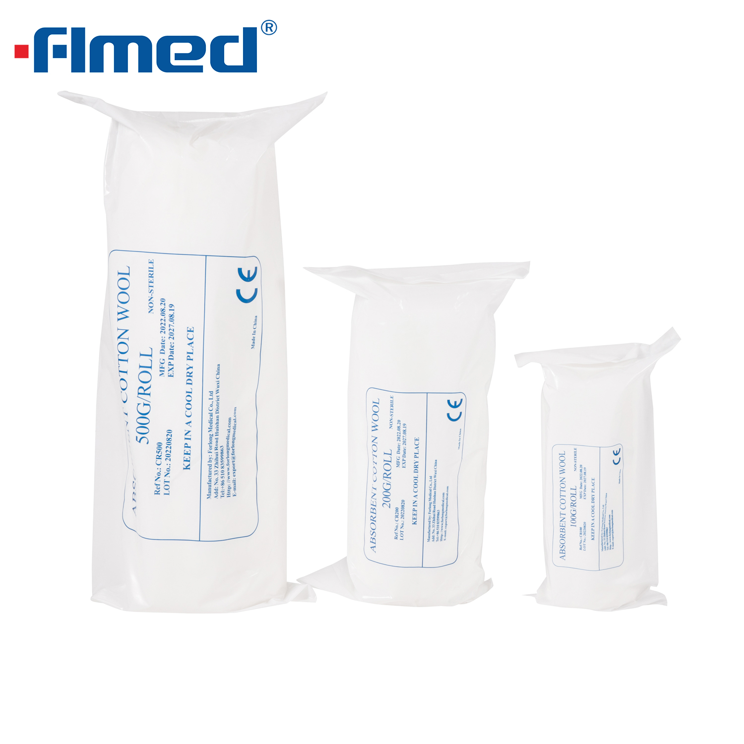 Absorbent Surgical Medical Cotton Wool Roll 500g from China ...